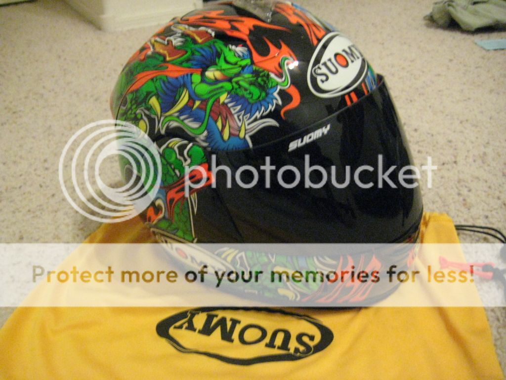WTS Suomy Spec 1R Extreme Dragon Helmet Size LG | Kawasaki Motorcycle ...